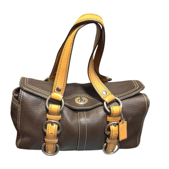 Coach | Bags | Coach Chelsea Handbag In Guc Brown Pebbled Leather With ...